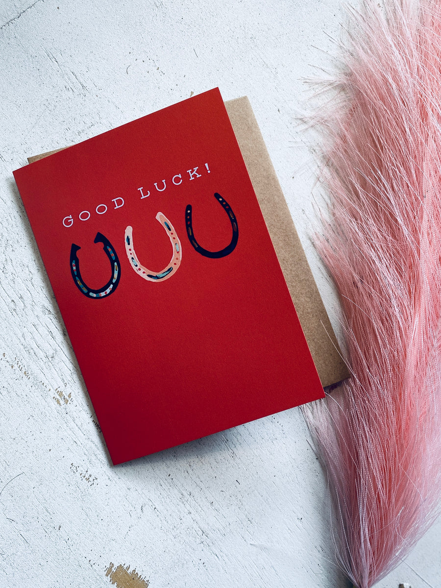 Good Luck Western Card – Twisted Horn